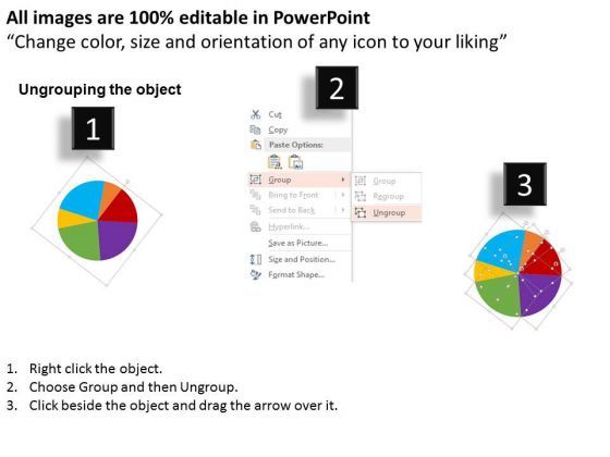 Business Diagram Icons Around Pie Chart Presentation Template