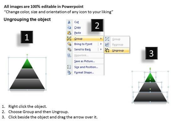 Business Framework Model 2d Pyramid With Simple Structre Business Diagram