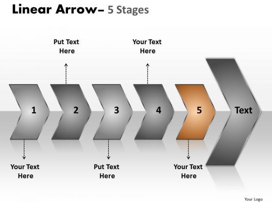 Business Ppt Sequential Representation Of 5 Steps Using Arrows 6 Design