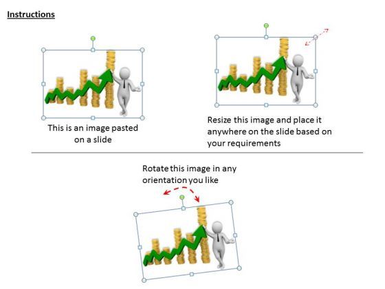 Business Strategy And Policy 3d Man With Money Market Graph Characters