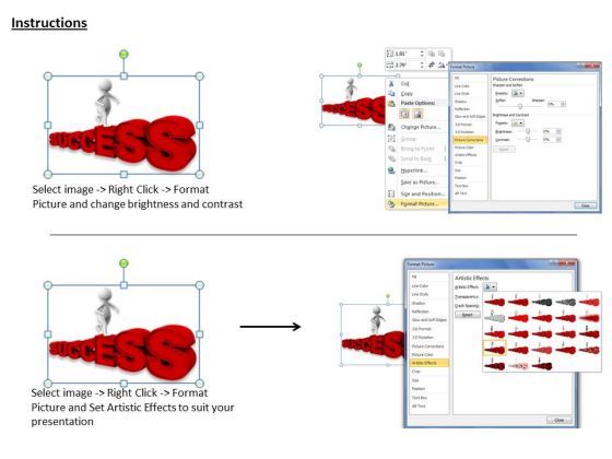 Business Strategy Execution 3d Man Success Path Character Modeling