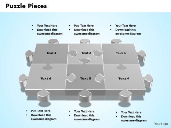 Business Teamwork PowerPoint Templates Business 3d Interconnected Jigsaw Pu