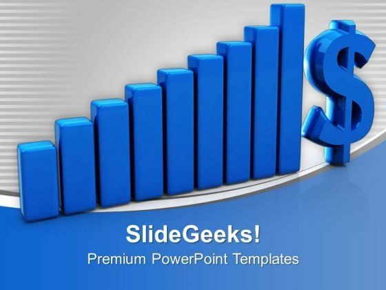 Bussiness Growth Graph With Dollar Sign PowerPoint Templates Ppt ...