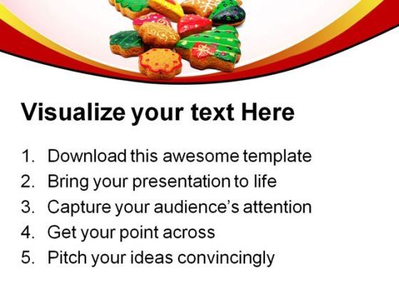 Christmas Cookies Festival PowerPoint Backgrounds And Templates 0111