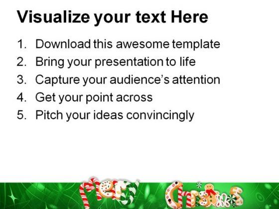 Christmas Cookies Festival PowerPoint Themes And PowerPoint Slides 0711