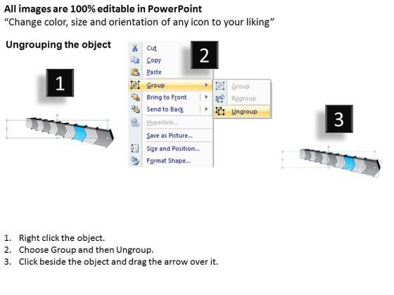 Consecutive Process 10 Stages Flowchart PowerPoint Freeware Slides