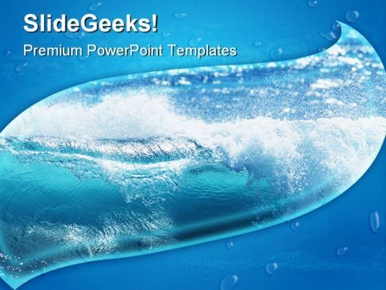 Crashing Waves Nature PowerPoint Themes And PowerPoint Slides 0611
