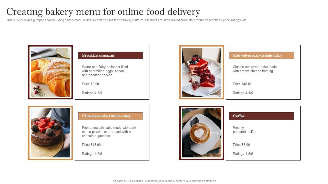 Creating Bakery Menu For Online Food Strategic Advertising Plan For ... Creating Bakery Menu For Online Food Strategic Advertising Plan For ...