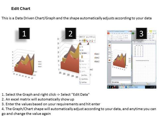 Data Analysis In Excel 3d Visual Display Of Area Chart Powerpoint Templates