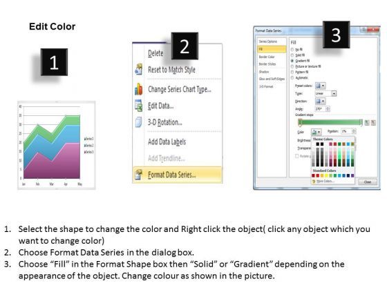 Data Analysis On Excel Driven Stacked Area Chart Powerpoint Slides Templates