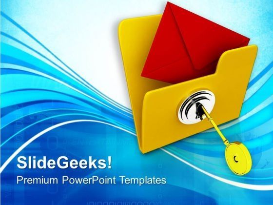 Data Locked In Folder Powerpoint Templates Ppt Backgrounds For Slides 0713