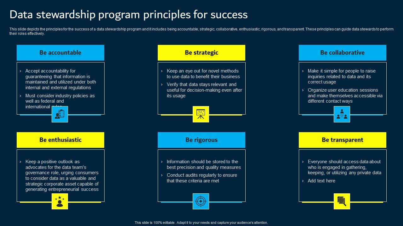 Data Stewardship Program Principles For Success Data Custodianship Portrait Pdf