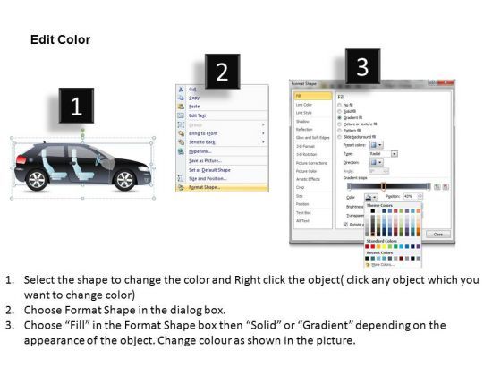 Driving Effortless 2 Door Gray Car Side PowerPoint Slides And Ppt ...