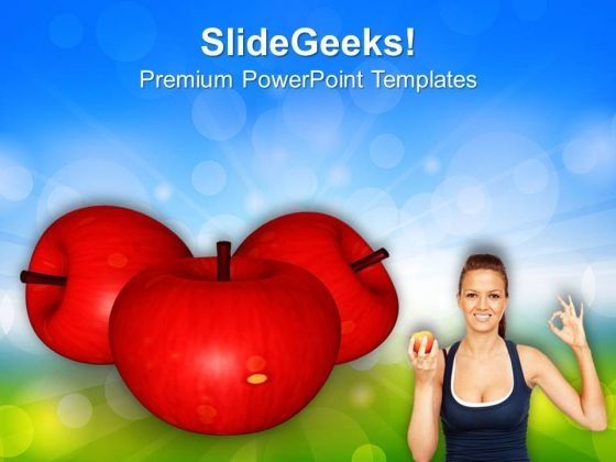 Eat Healthy And Live Better Powerpoint Templates Ppt Backgrounds For
