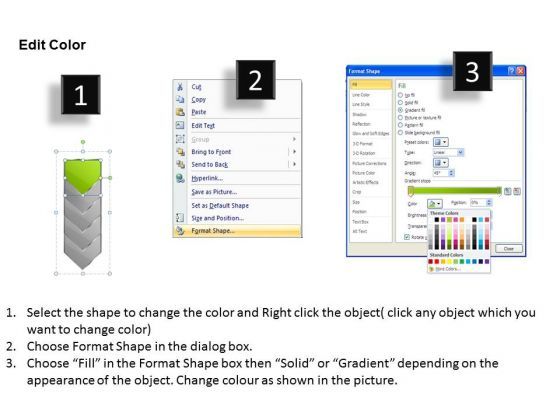 Editable Ppt Hierarchical Stages Represented By Arrow Project Management Powerpoint 2 Graphic