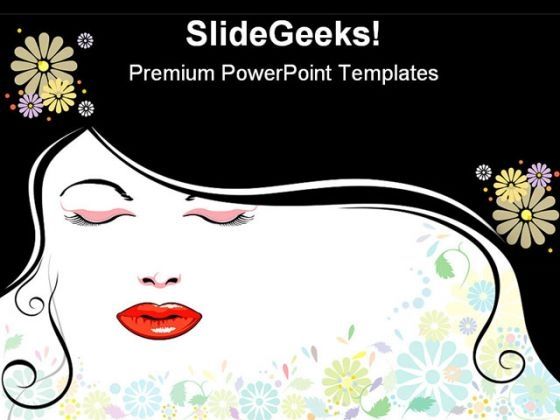 Face Blackhair Beauty PowerPoint Themes And PowerPoint Slides 0511