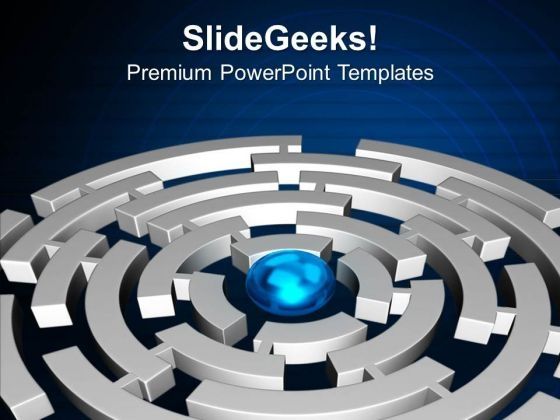 Find The Way To Come Out PowerPoint Templates Ppt Backgrounds For ...