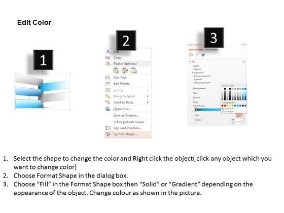 Five Sequential Text Boxes For Data Representation Presentation Template