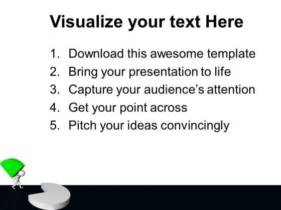 Fix The Pie Chart And Complete Solution Powerpoint Templates Ppt