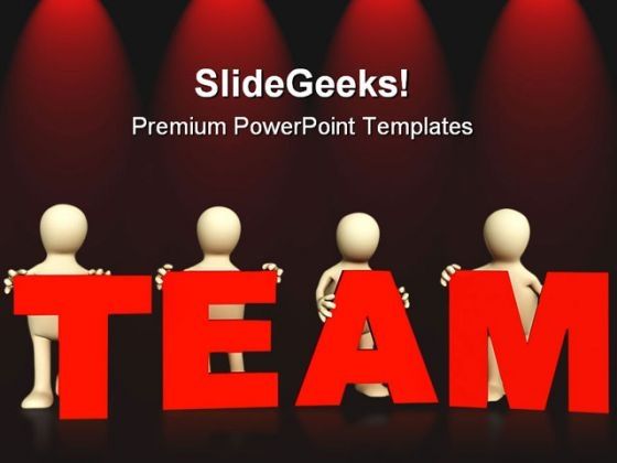 Four Persons Team Business PowerPoint Themes And PowerPoint Slides 0411