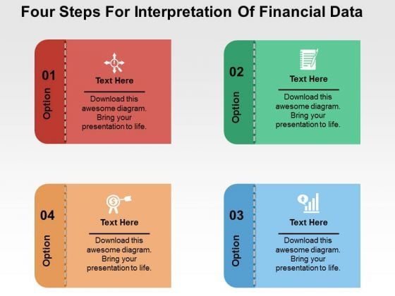 Four Steps For Interpretation Of Financial Data PowerPoint Templates Four Steps For Interpretation Of Financial Data PowerPoint Templates