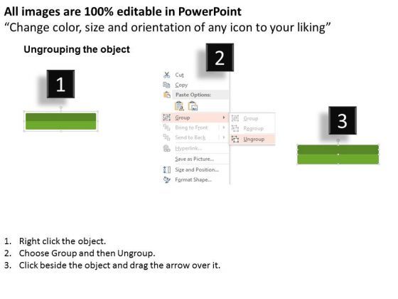 Four Text Boxes With Percentage Values PowerPoint Template