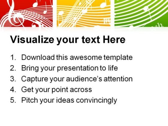 Fresh Music Theme Symbol PowerPoint Templates And PowerPoint Backgrounds 06