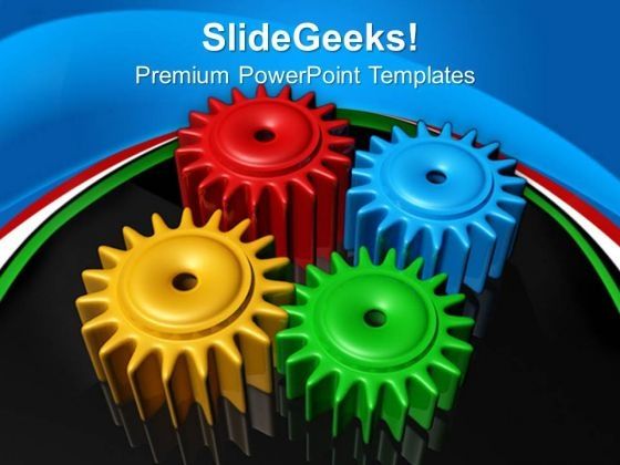Gears Team Communication PowerPoint Templates And PowerPoint Themes 0512