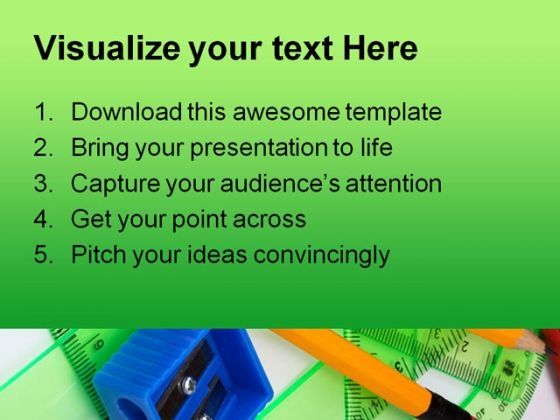Geometry Education PowerPoint Template 0810