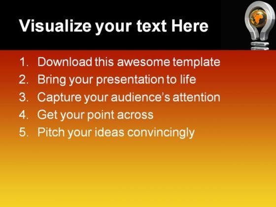 Global Ideas Future PowerPoint Template 1110 Global Ideas Future PowerPoint Template 1110