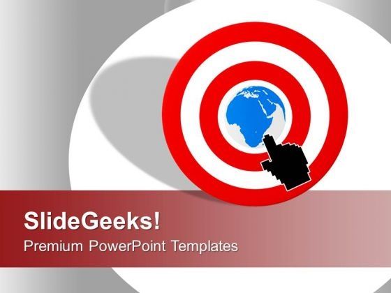 Global Target With Cursor Internet PowerPoint Templates Ppt Backgrounds ...