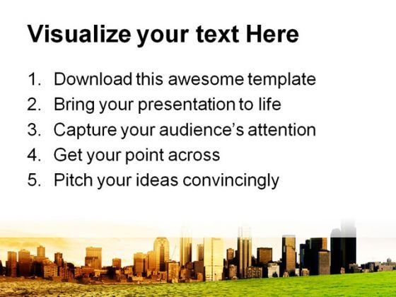 Global Warming Environment PowerPoint Template 1110 Global Warming Environment PowerPoint Template 1110