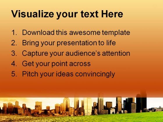 Global Warming Environment PowerPoint Template 1110 Global Warming Environment PowerPoint Template 1110