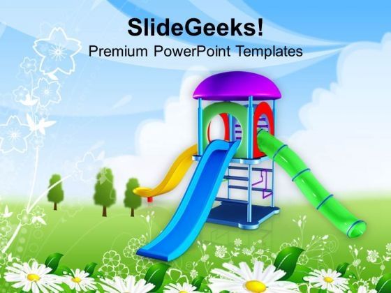 Go And Play In Playground This Summer PowerPoint Templates Ppt Backgrounds