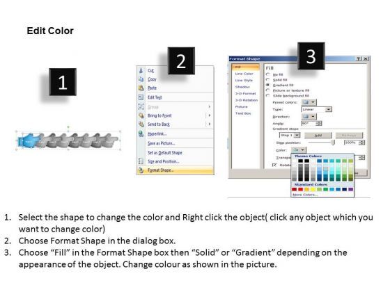 Hands Emphasizing 7 Stages Process Work Flow Charts PowerPoint Slides