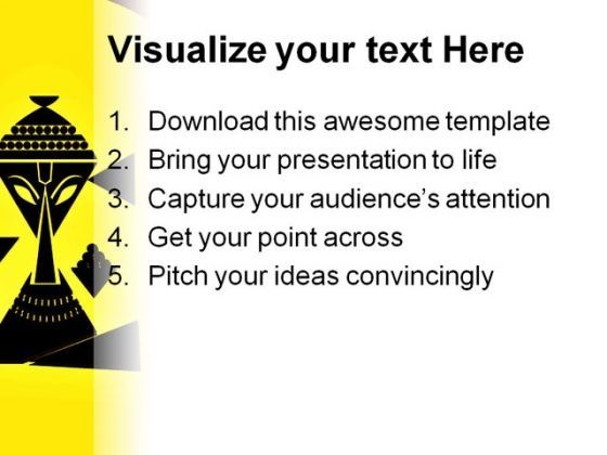 Hindu Ganesha Religion PowerPoint Template 0610