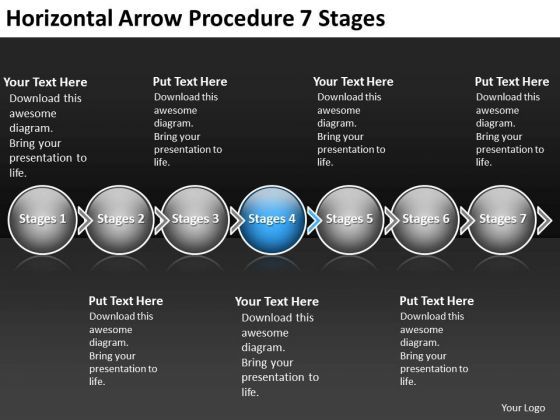 Horizontal Arrow Procedure 7 Stages Make Flow Charts PowerPoint Templates Horizontal Arrow Procedure 7 Stages Make Flow Charts PowerPoint Templates