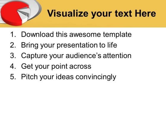 Horizontal Pie Chart For Variation In Values PowerPoint Templates Ppt Backgrounds For Slides 0313