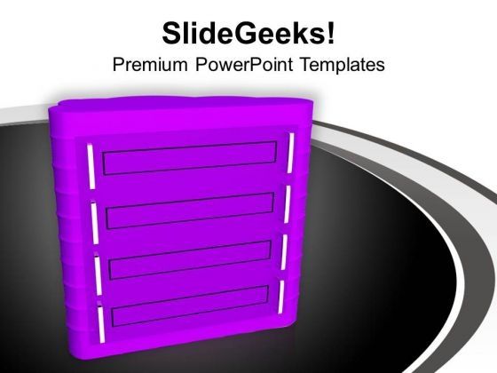 Illustration Of Computer Server Powerpoint Templates Ppt Backgrounds For Slides 0713 