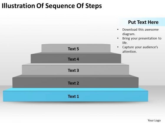 Illustration Of Sequence Steps Ppt Business Plans Format PowerPoint Slides