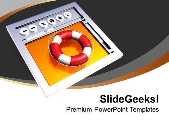 Illustration On Internet Security Powerpoint Templates Ppt Backgrounds For