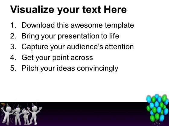 Its Party Time Celebration PowerPoint Templates Ppt Backgrounds For Slides