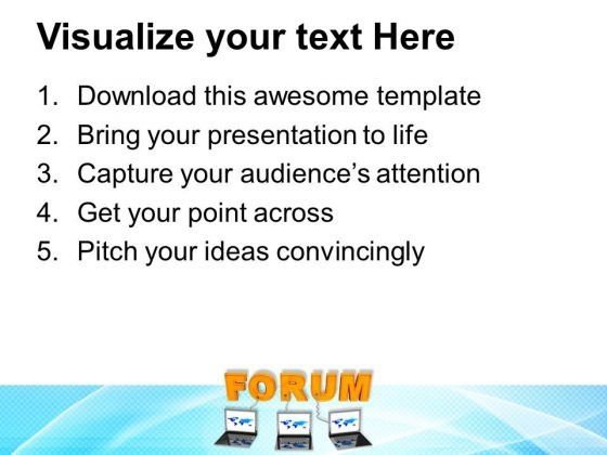 Laptops With Forum Internet PowerPoint Templates Ppt Backgrounds For ...