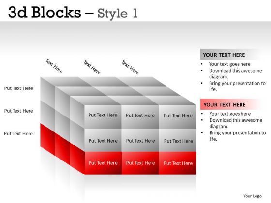 Layers 3d Blocks PowerPoint Slides And Ppt Template Diagrams