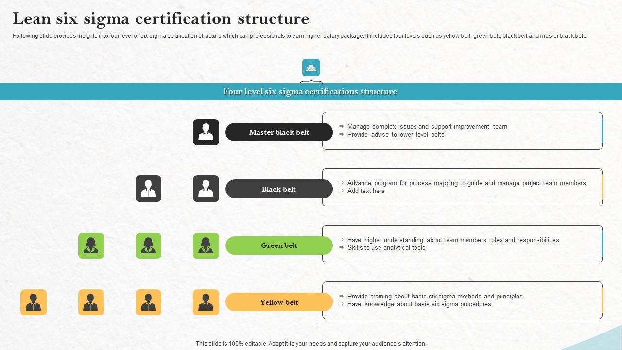 Lean Six Sigma Certification Structure Summary Pdf