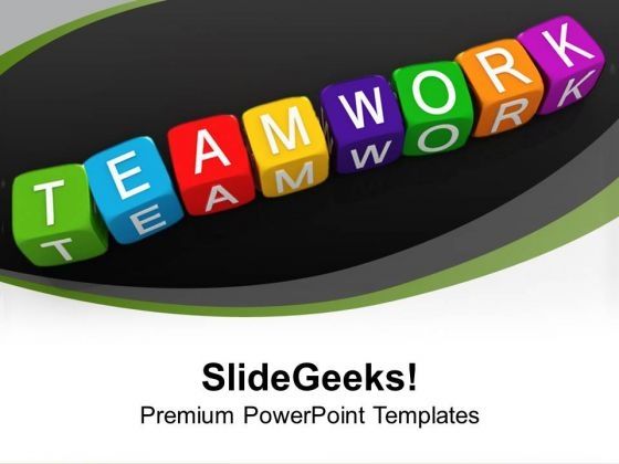 Lego Blocks Illustrating Teamwork Unity Powerpoint Templates Ppt
