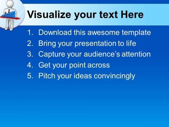Man Presenting Prgress Of Business PowerPoint Templates Ppt Backgrounds ...