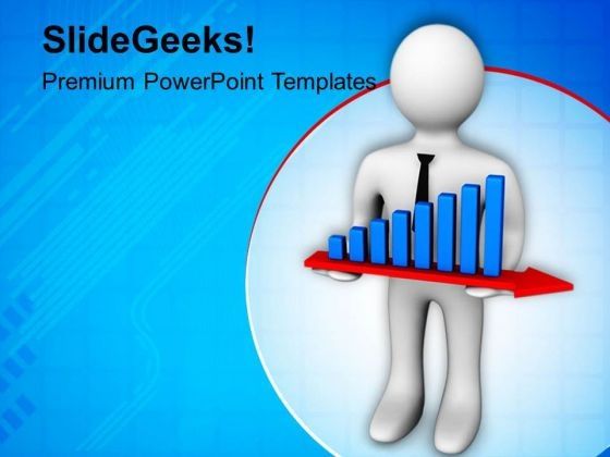 Man Presenting Prgress Of Business PowerPoint Templates Ppt Backgrounds ...
