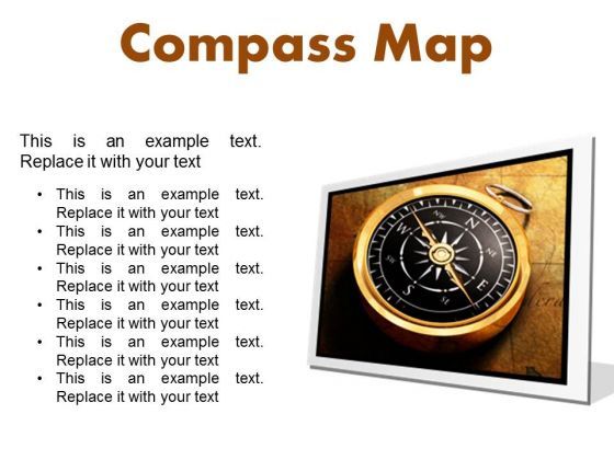 Map Compass Global Powerpoint Presentation Slides F