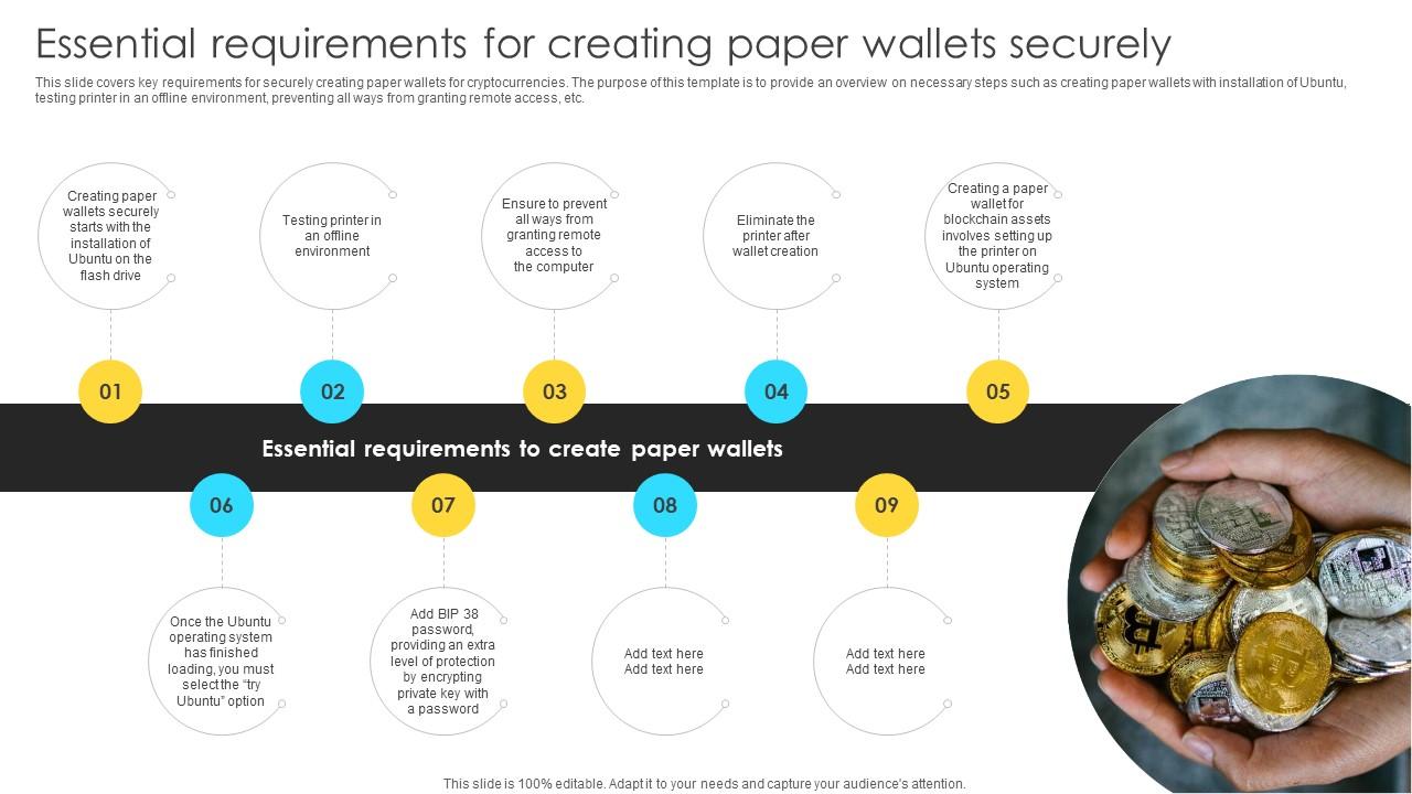 Mastering Blockchain Wallets Essential Requirements For Creating Paper Wallets BCT SS V